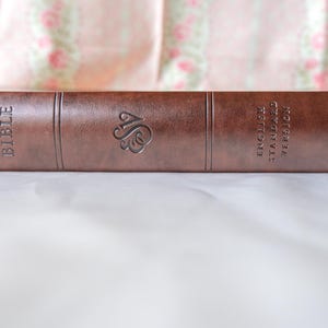 Personalized ESV Wide Margin Bible: Engraved Floral Design, Gold Gilded ...