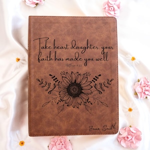 Personalized KJV Single-column Bible | Take Heart Daughter | Custom ...