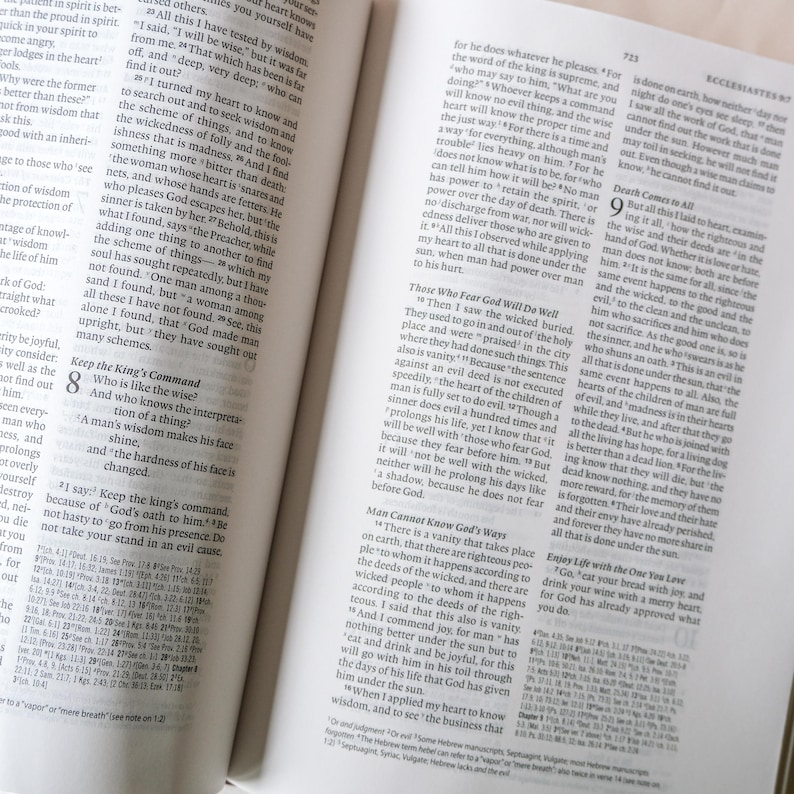 Personalized ESV Wide Margin Bible: Engraved Floral Design, Gold Gilded ...