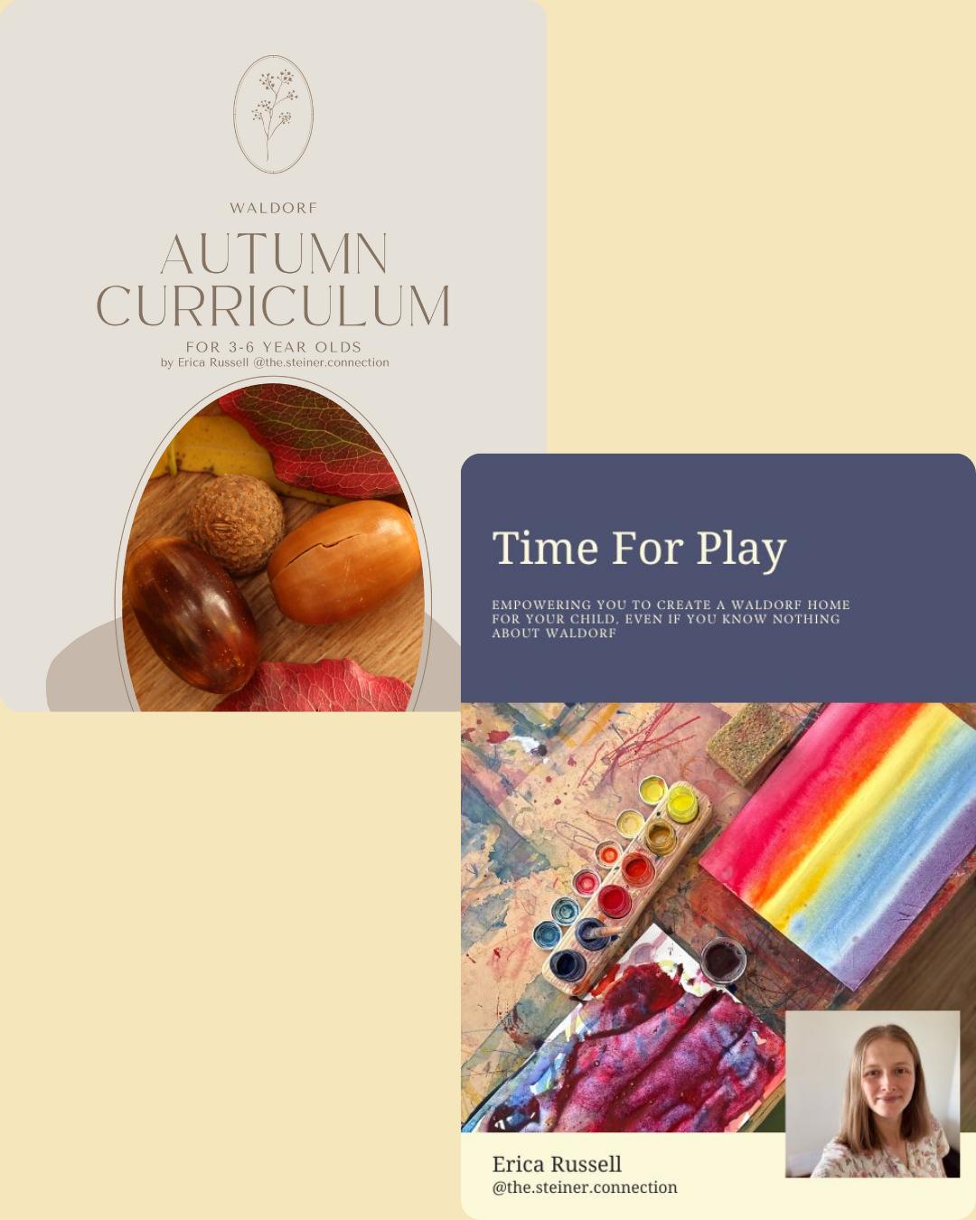 Autumn Waldorf Kindergarten Curriculum and Time for Play Ebook Bundle ...