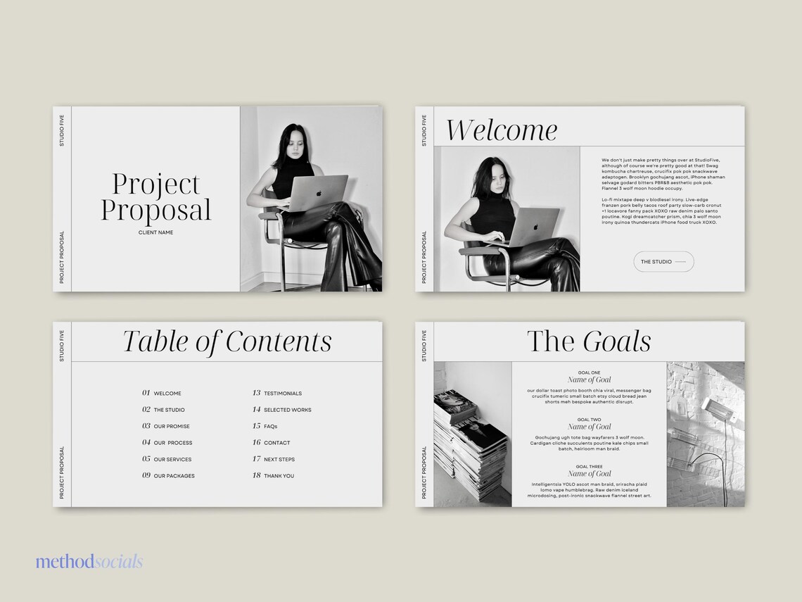 Project Proposal Template | Editable Canva Proposal | Business Contract Template | Minimalist ...