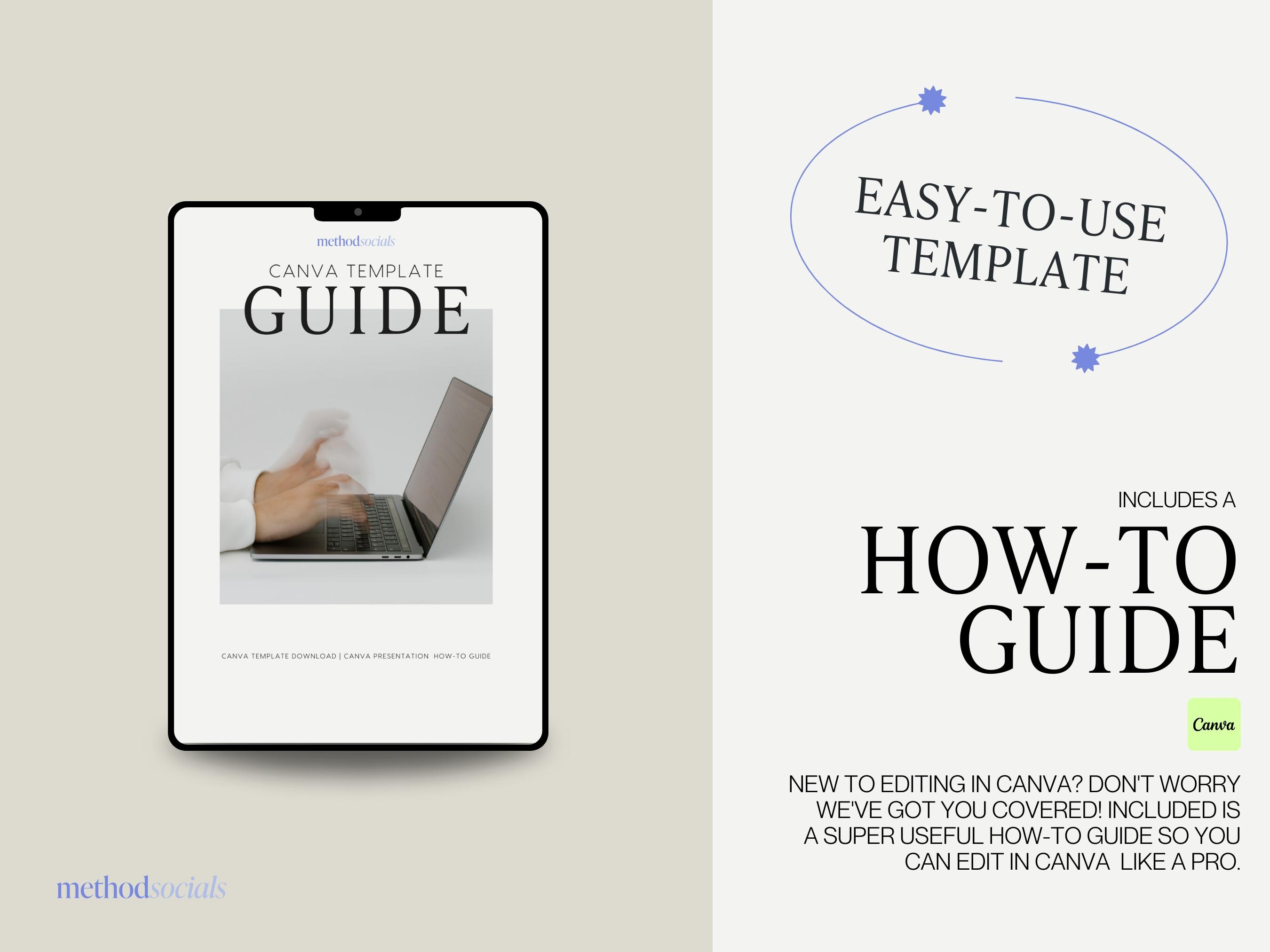 Minimalist Service Guide Template | Editable Canva Business Welcome ...