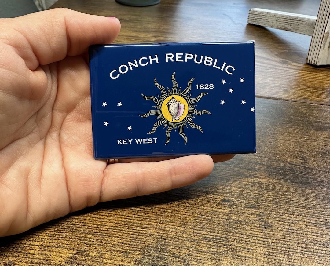Conch Republic Flag Magnet - Etsy