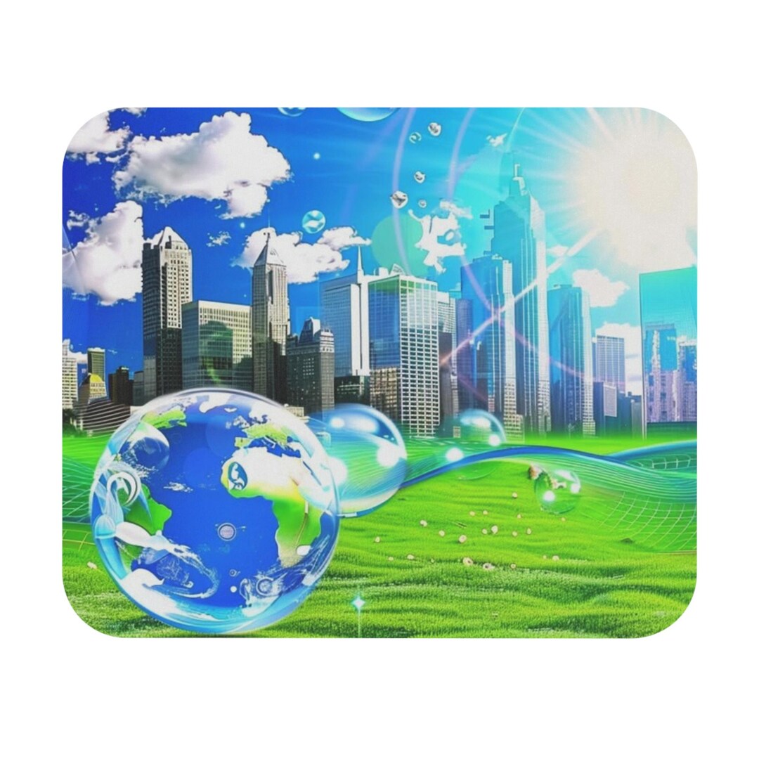 Frutiger Metro Mouse Pad, 9"x8" Retro Computer, 2000s Y2K Futurism ...