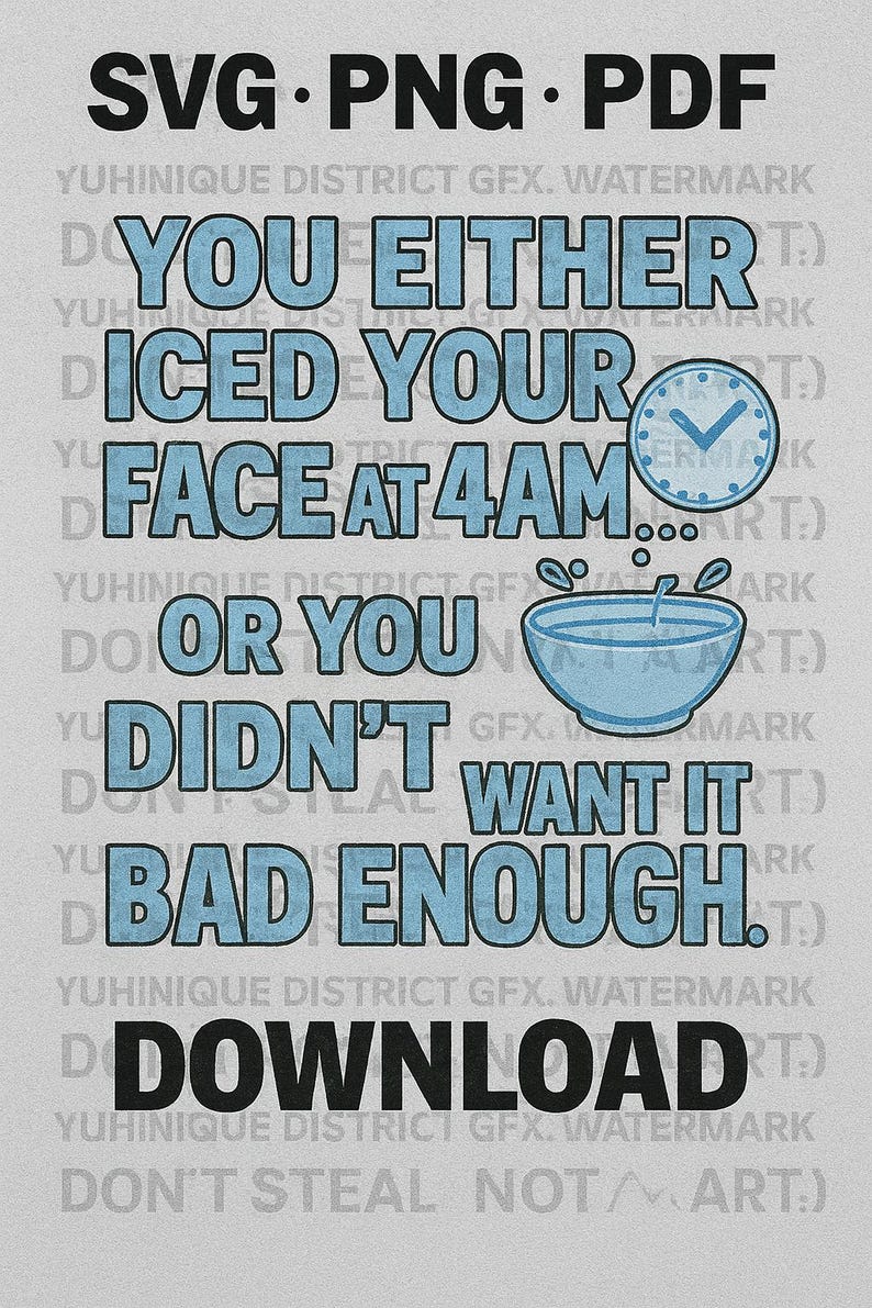 Iced Face Meme Art: Viral Hustle Culture Graphic (SVG, PNG, PDF) - Etsy
