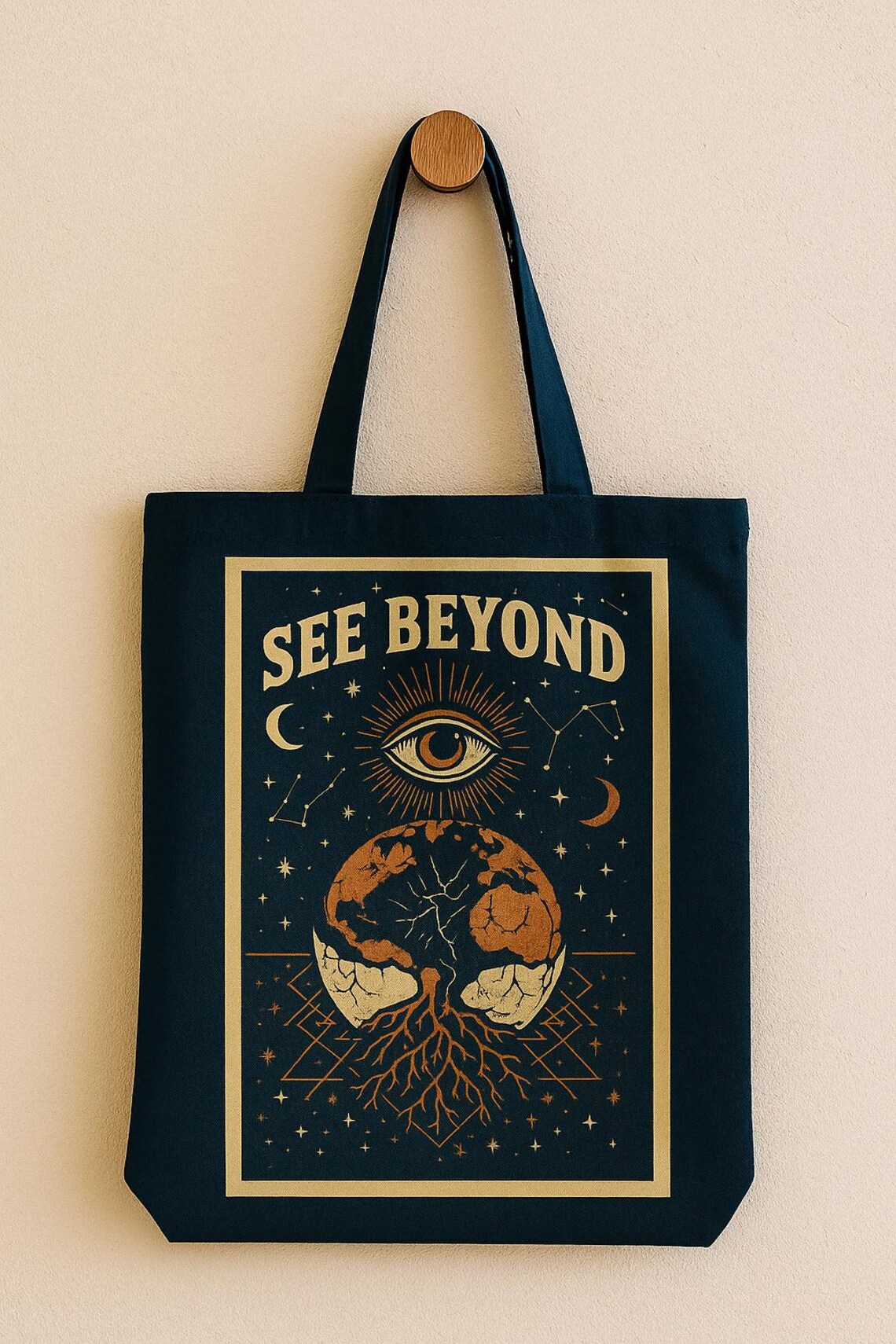 SEE BEYOND PNG – All-seeing Eye & Earth Roots Mystical Vintage Graphic ...