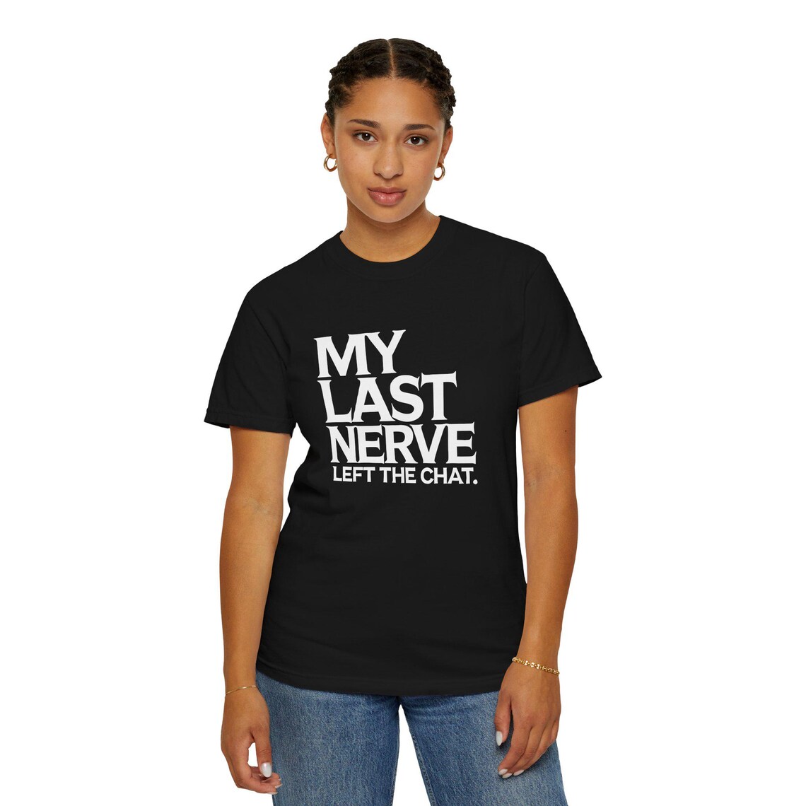 My Last Nerve Left the Chat T-shirt - Funny Meltdown Tee - Etsy