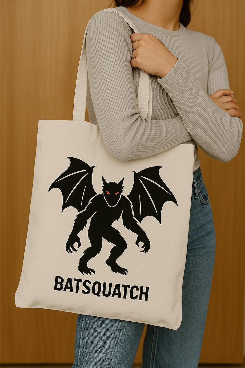Batsquatch Vector Art: Cryptid Bat Monster Clipart (digital Download ...