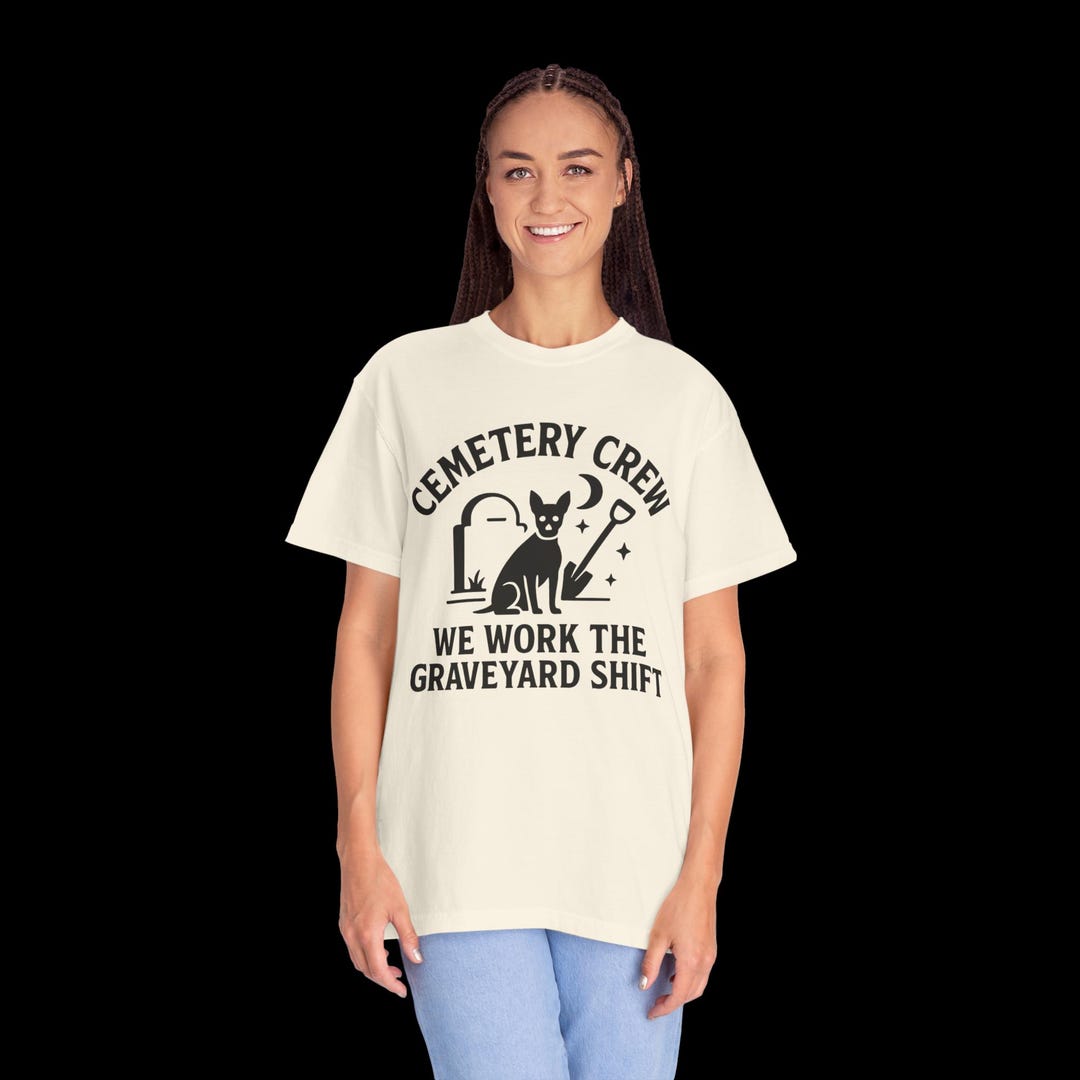 Cemetery Crew SVG PNG | Graveyard Shift Funny Quote | Digital Download ...