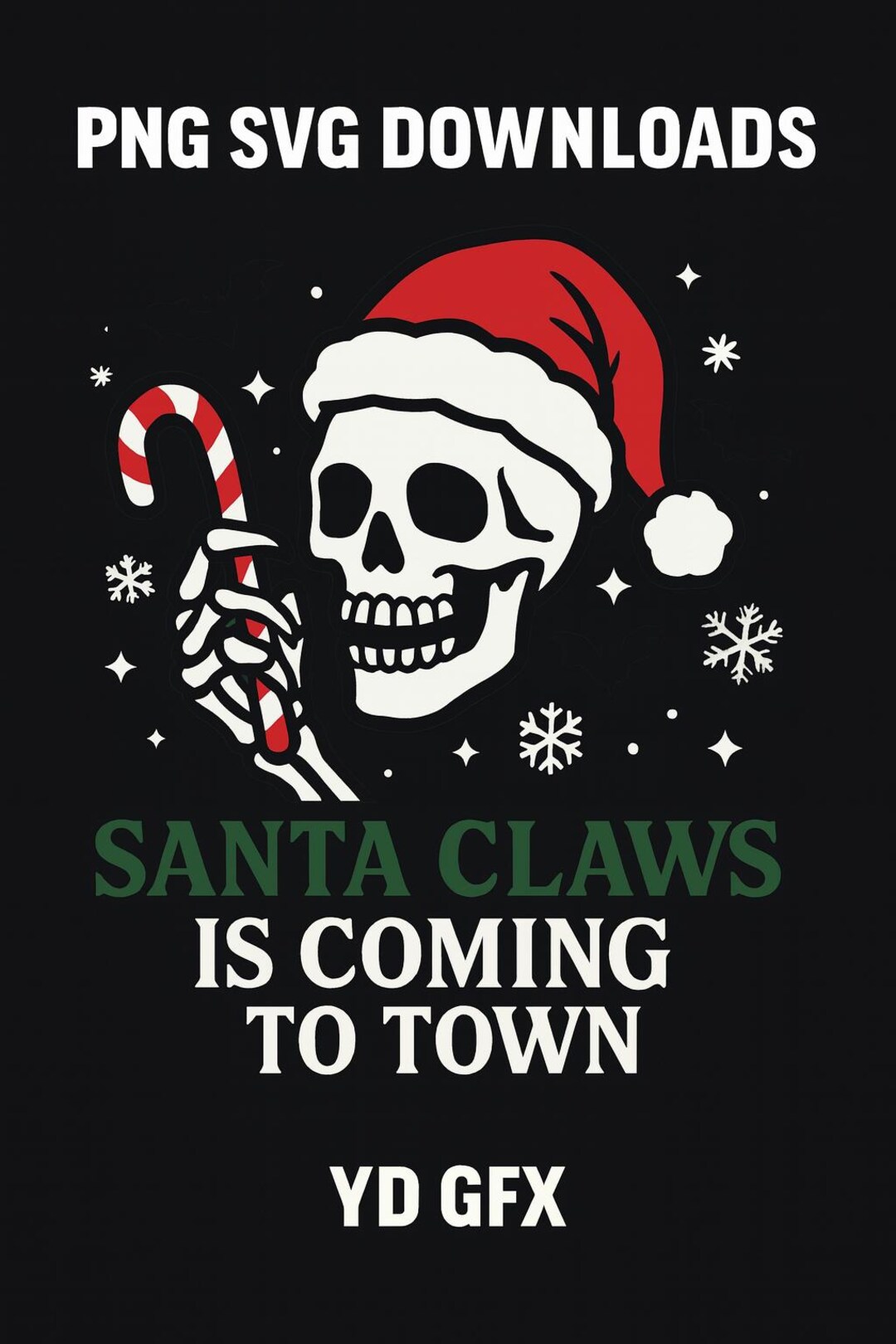 Santa Claws Mashup: Funny Halloween Christmas Graphic (PNG SVG Digital ...