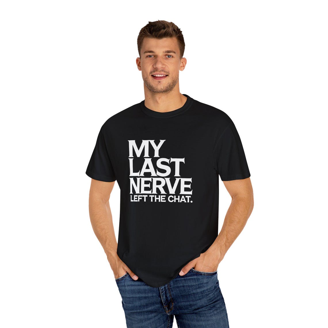 My Last Nerve Left the Chat T-shirt - Funny Meltdown Tee - Etsy