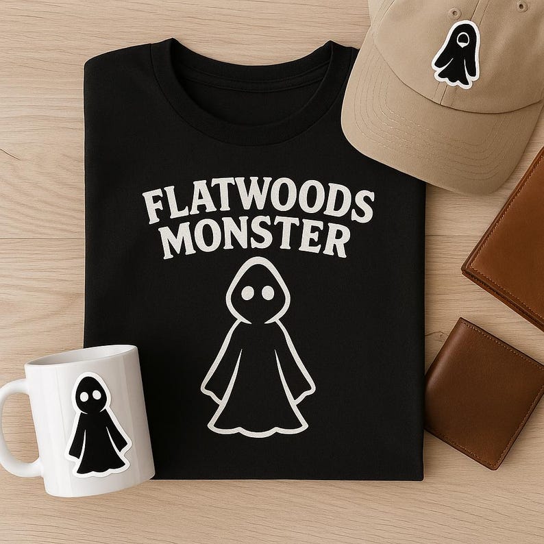 Flatwoods Monster SVG | Alien Cryptid PNG | Retro UFO Horror Clipart ...