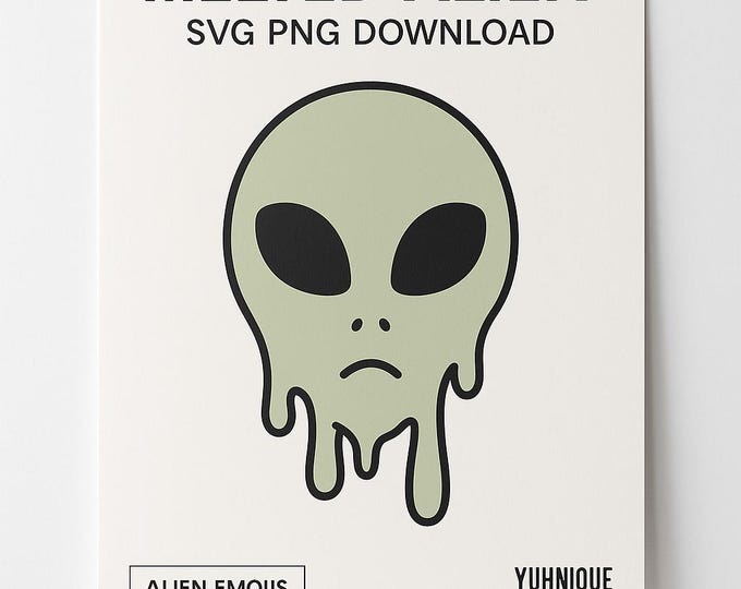 Dripping Alien SVG | Alien SVG | Alien T-shirt Sticker Graphics | Alien ...