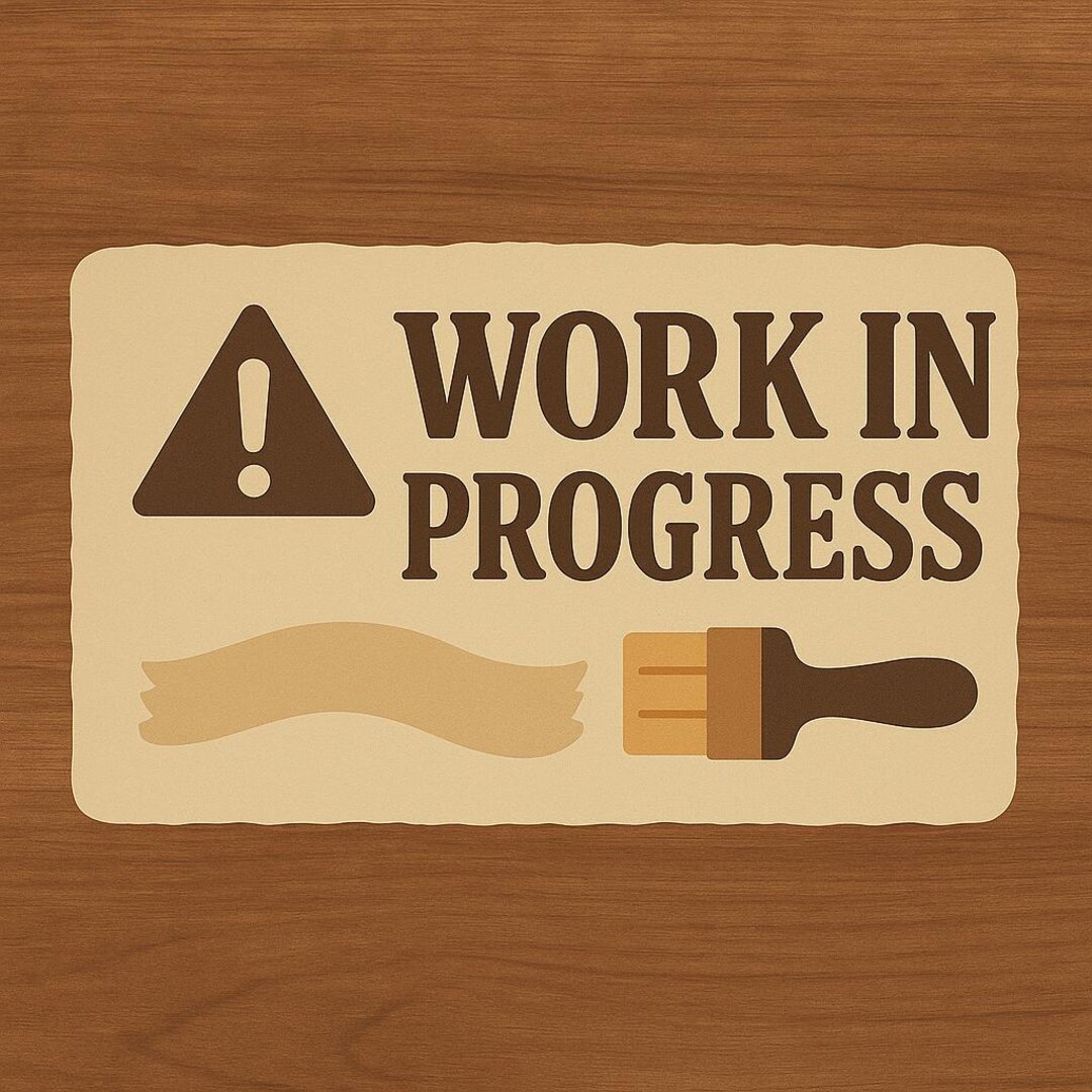 Work in Progress Sign – Vintage Scrapbook Graphic | PNG SVG PDF Eps - Etsy