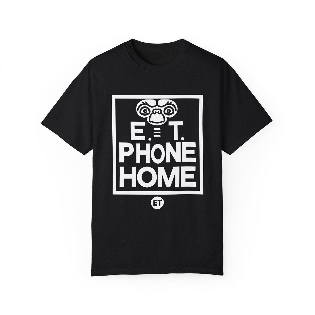 E.T. Phone Home" Minimalist Movie Quote T-shirt Sci-fi Classic Line ...