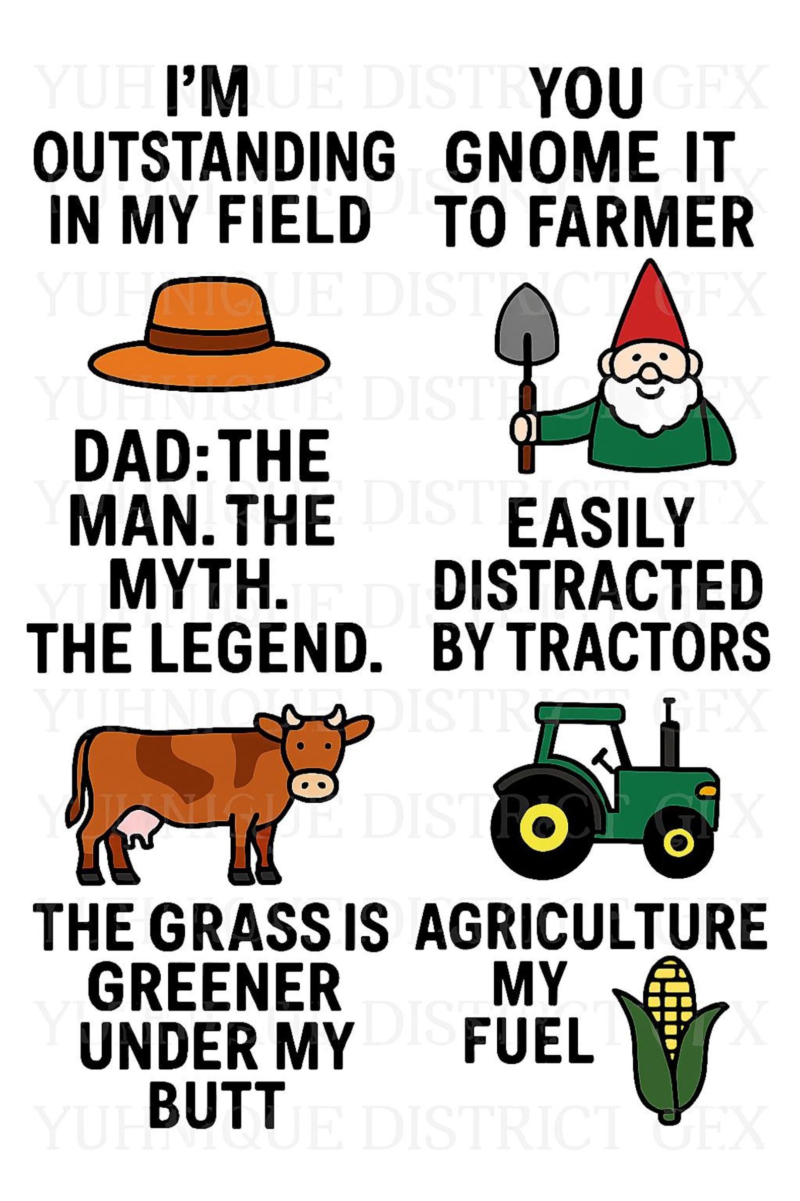 Funny Farmer SVG Bundle: Sarcastic Farm Dad Quotes (digital Download ...