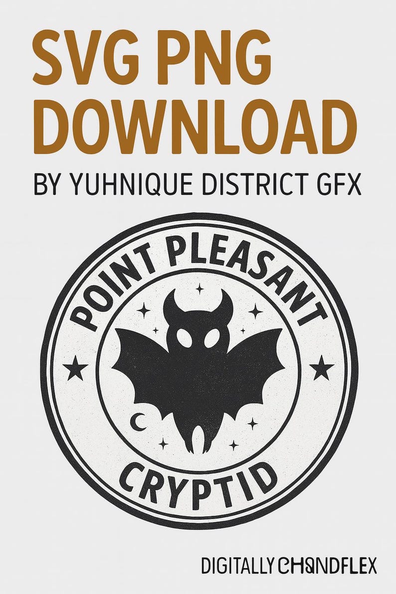 Mothman SVG PNG Bundle | Retro Vintage Cryptid Badge Logo | Paranormal ...