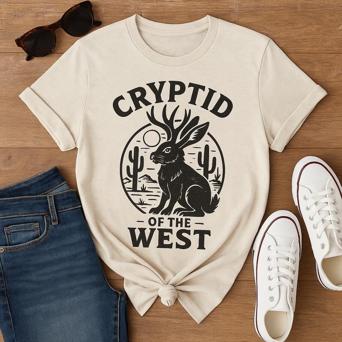 Vintage Jackalope Graphic: Desert Cryptid Art - PNG SVG PDF - Etsy