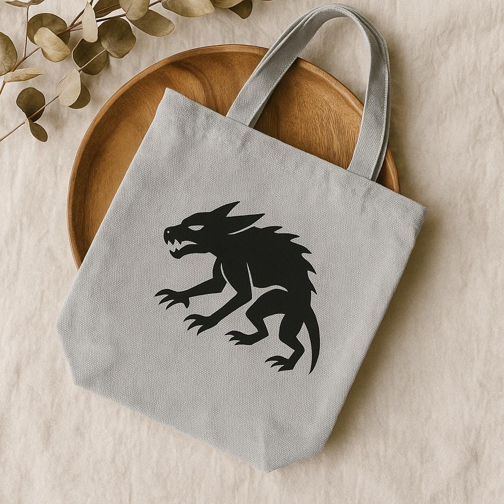 Chupacabra Vector Graphic: Cryptid Monster Clipart (SVG, PNG Digital ...