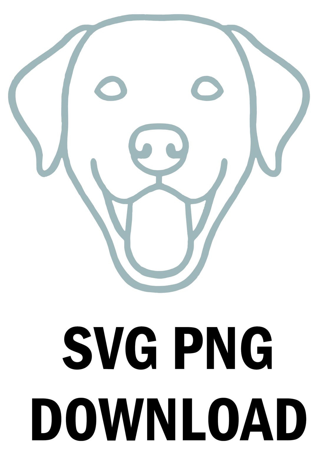 Pastel Labrador Dog Outline | Pet Line Art (PNG, SVG) - Etsy
