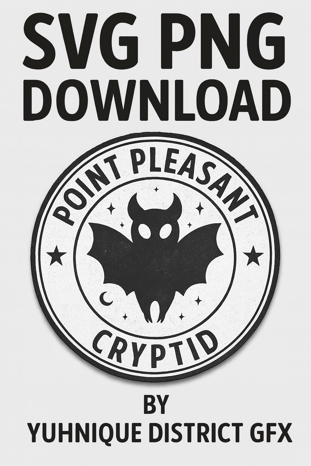Mothman SVG PNG Bundle | Retro Vintage Cryptid Badge Logo | Paranormal ...