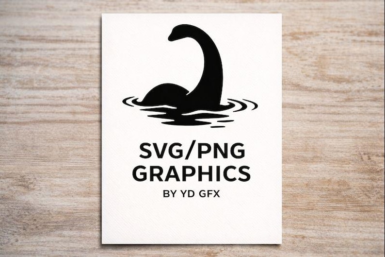 Nessie Silhouette Clipart | Loch Ness Monster SVG PNG Bundle - Etsy