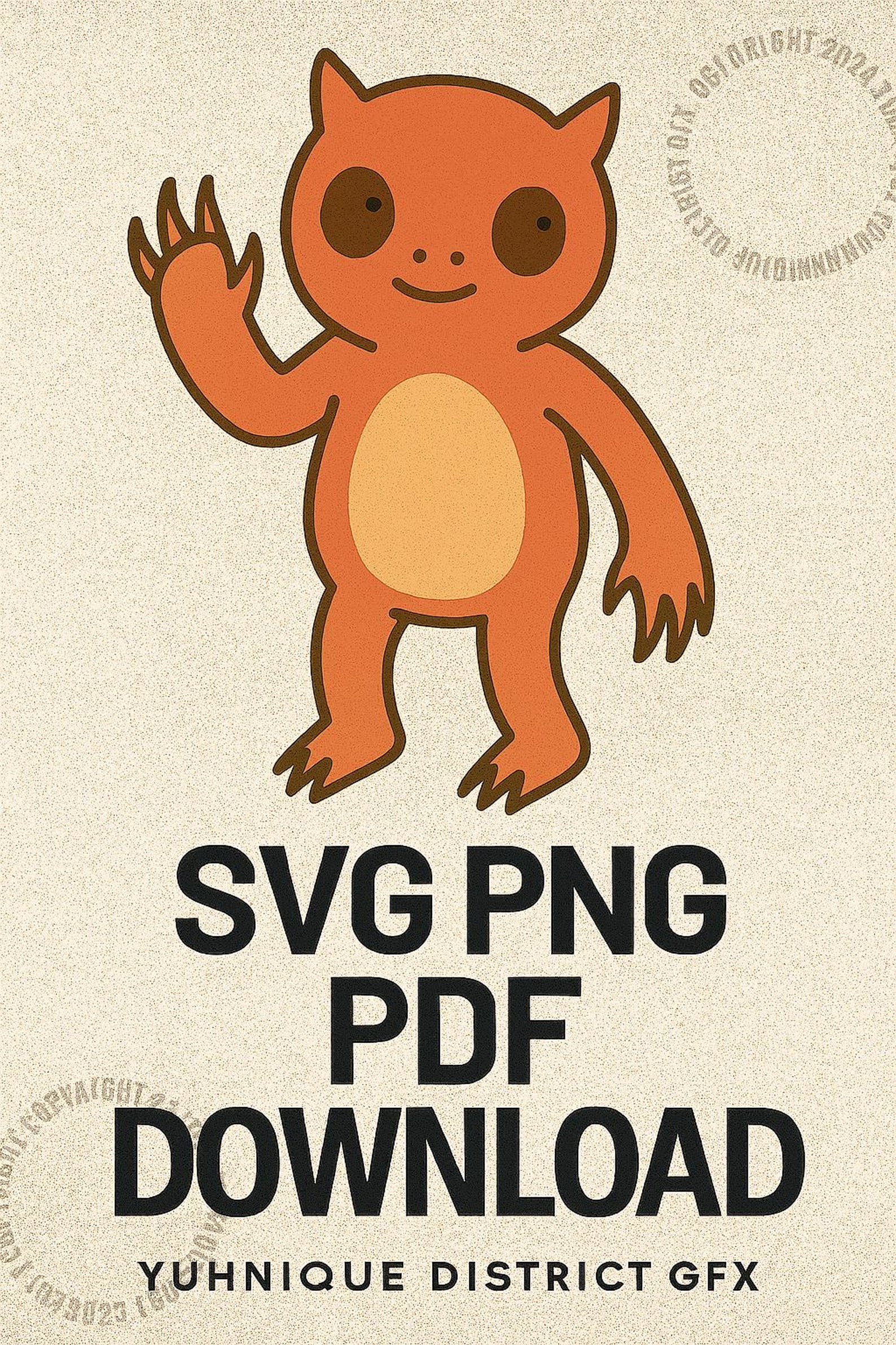 Kawaii Enfield Horror Art: Cryptid PNG SVG PDF (digital Download) - Etsy