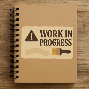 Work in Progress Sign – Vintage Scrapbook Graphic | PNG SVG PDF Eps - Etsy