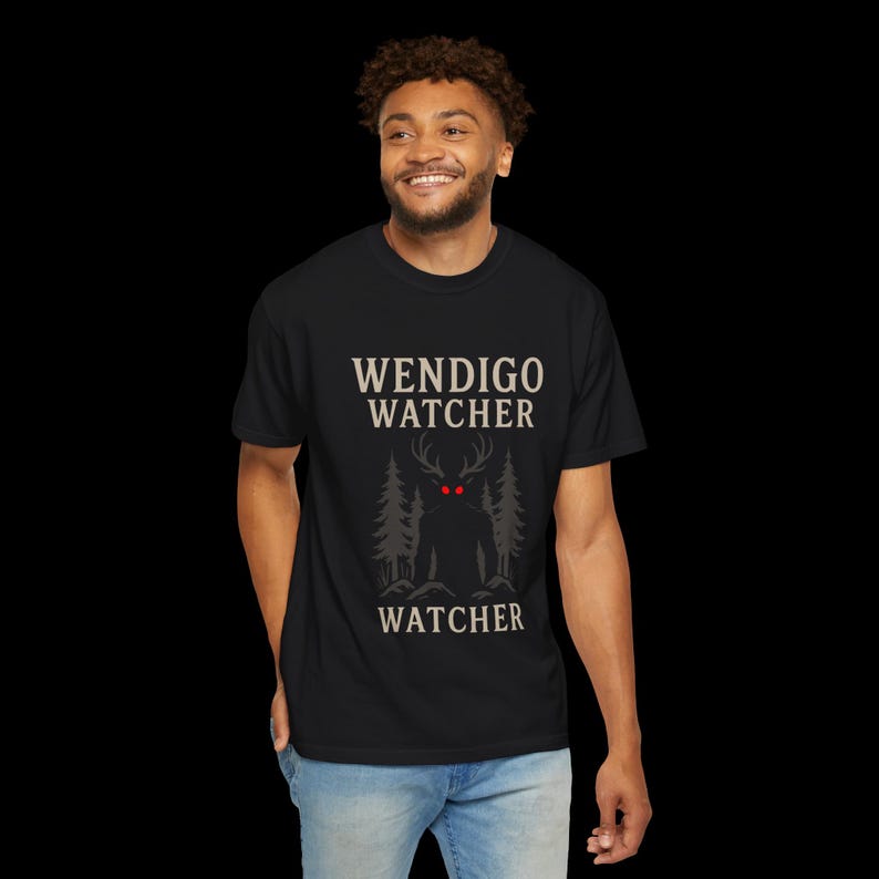 Wendigo Watcher SVG + PNG Bundle | Gothic Forest Cryptid Design ...