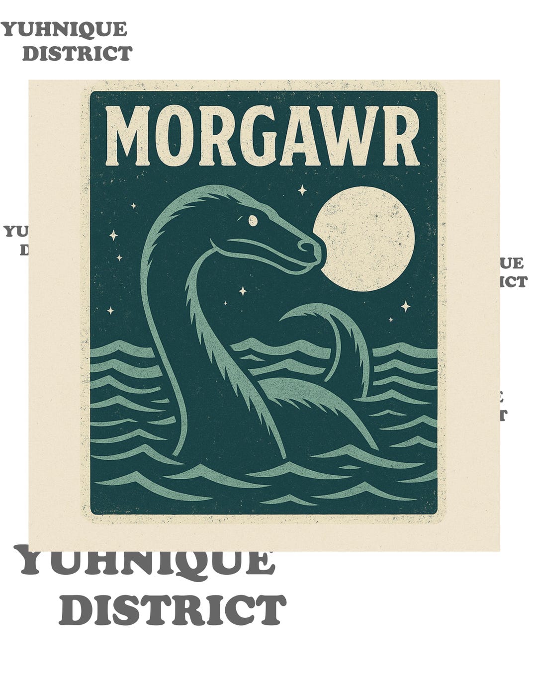 Morgawr SVG | Sea Serpent PNG Clipart | Vintage Cryptid Graphic ...