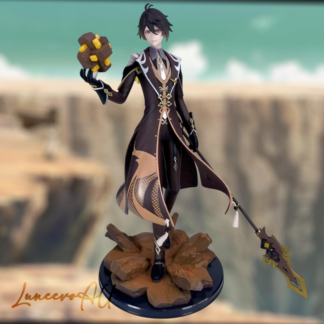 Genshin Impact – Zhongli Anime Figure – Action Figurine PVC Model ...