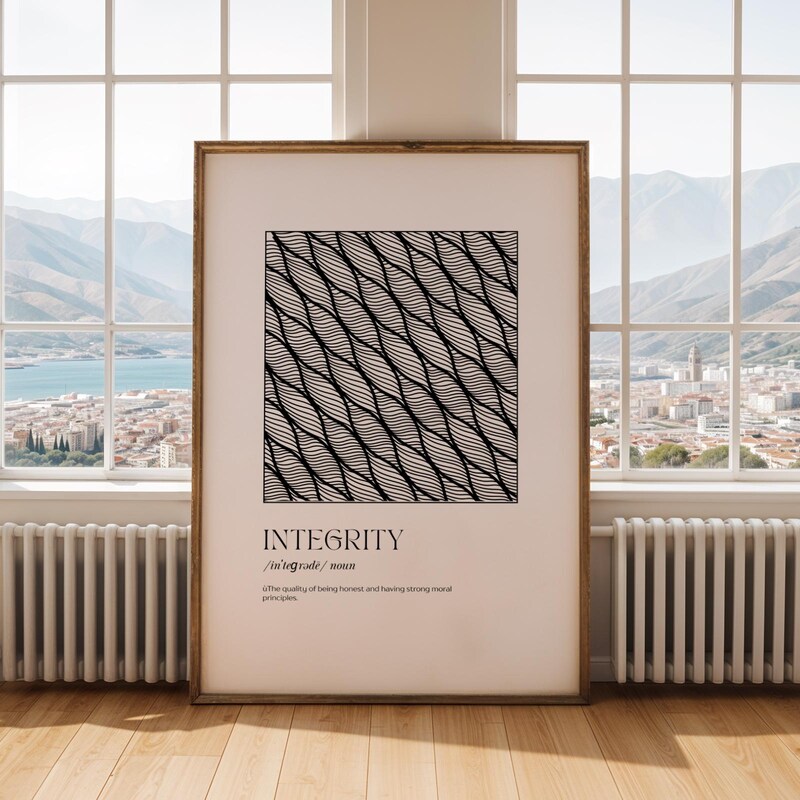 Integrity Poster - Etsy