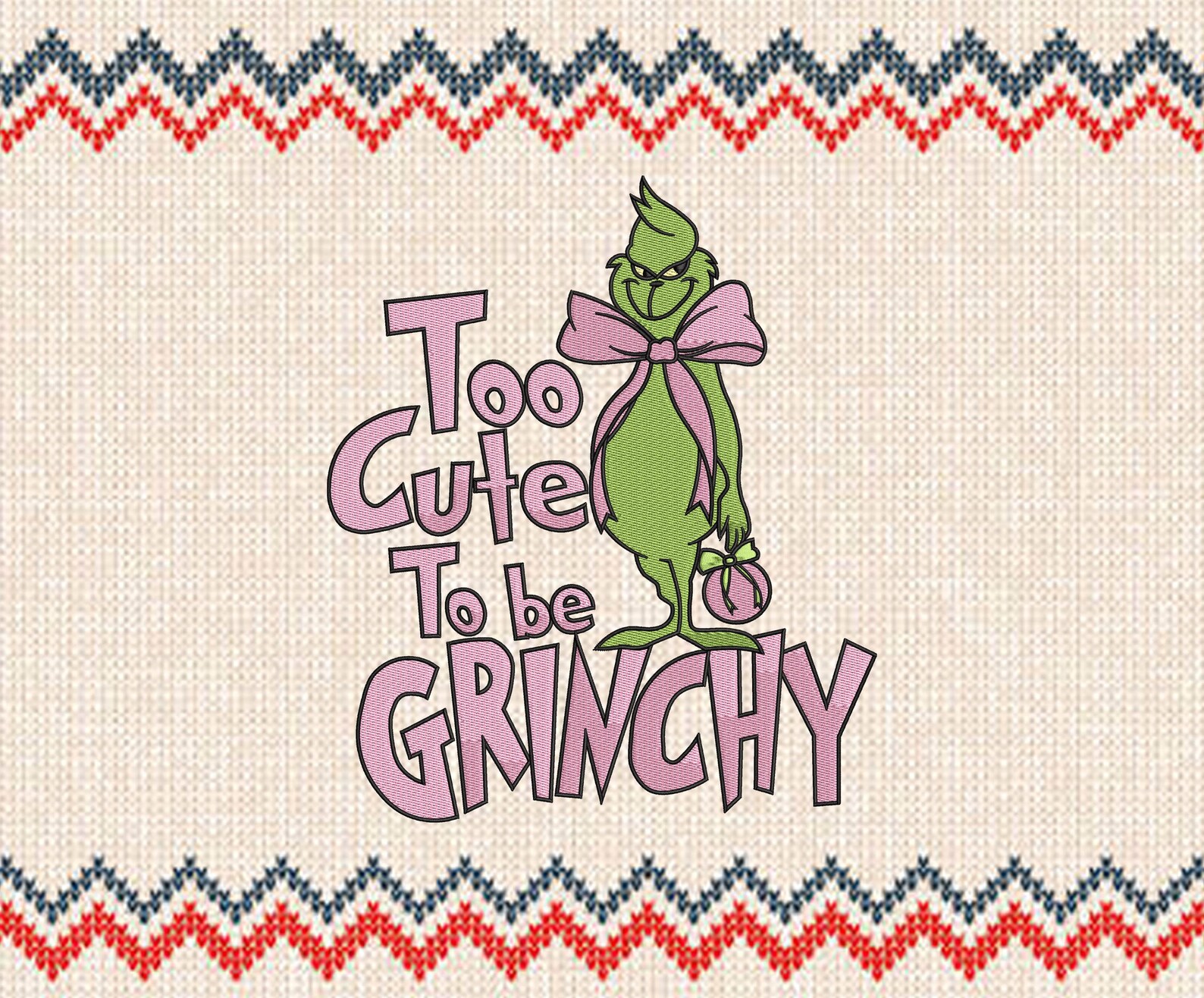 Christmas Grinch Embroidery Design, 8 Sizes (instant Download) - Etsy