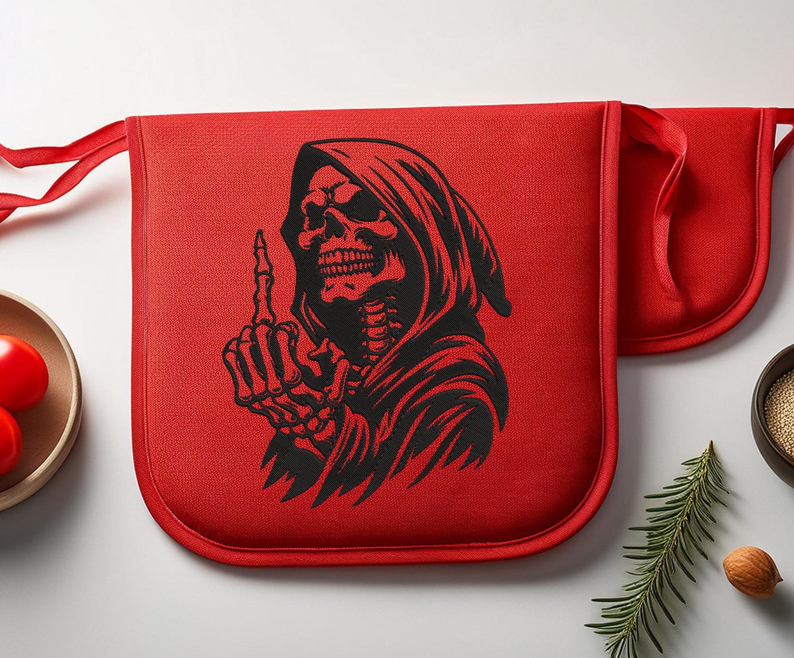 Grim Reaper Embroidery Design: Skeleton PES File, 6 Sizes (download) - Etsy