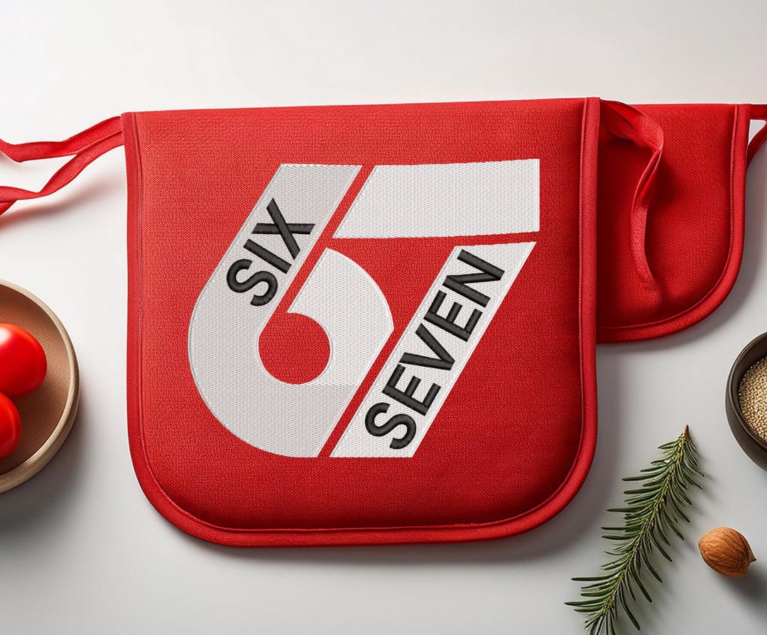 Six Seven Embroidery Machine Embroidery File 8size - Etsy