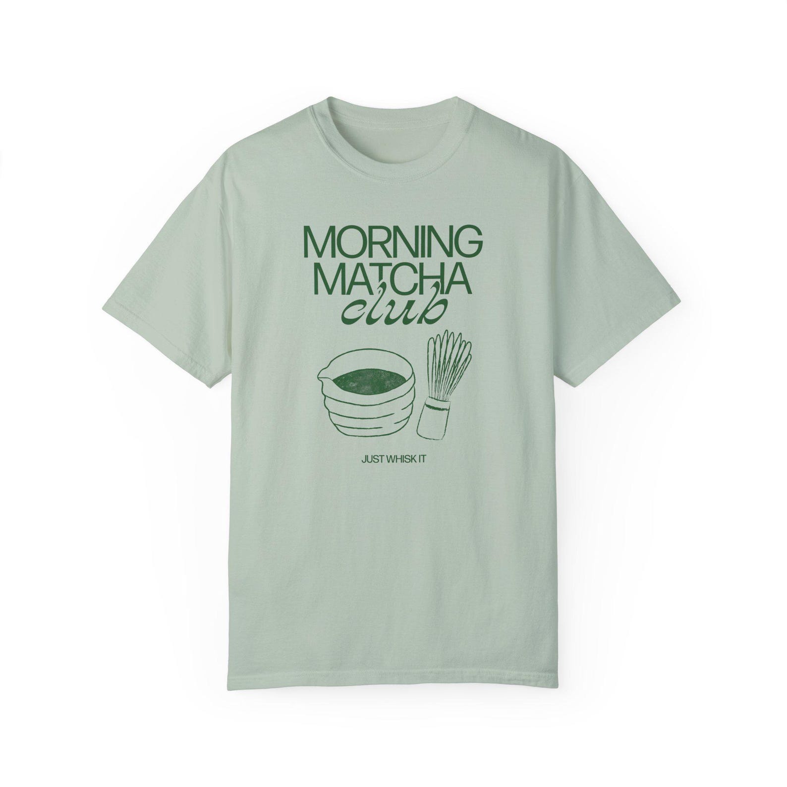 Morning Matcha Club Tee: Unisex Comfort Colors Vintage T-shirt - Etsy