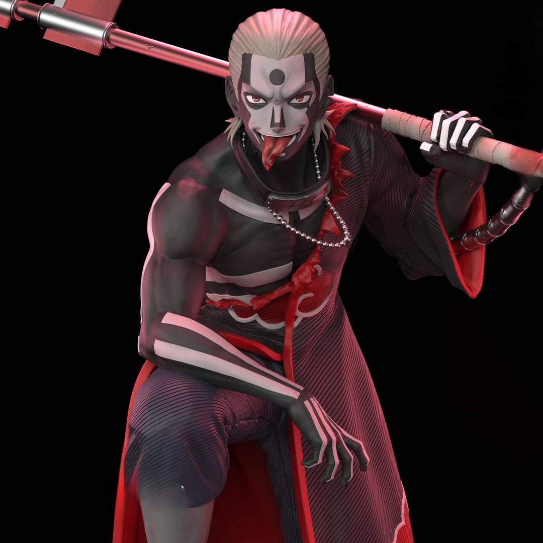 Hidan Akatsuki STL for Naruto 3D Printing High Quality 3D Model Digital ...