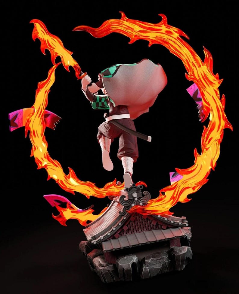 Tanjiro Demon Slayer STL File for 3D Printing | High Quality Anime ...