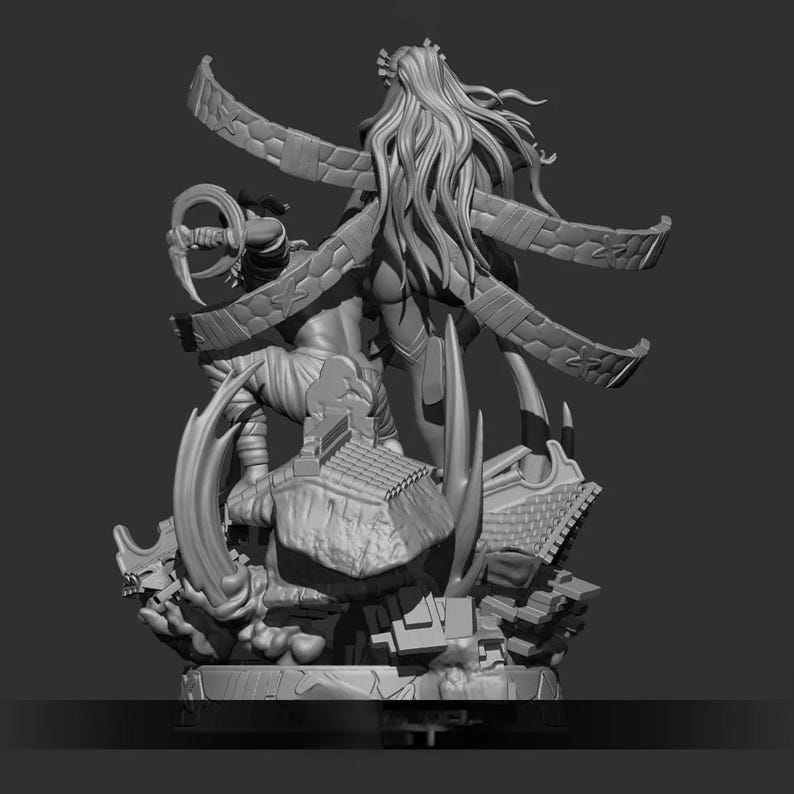 Daki Gyutaro Kimetsu No Yaiba STL File for 3D Printing | High Quality ...