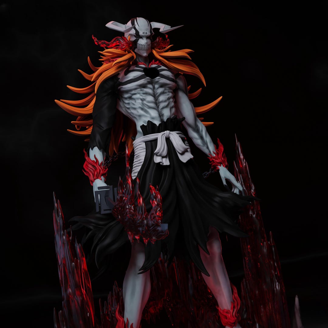 Ichigo Kurosaki Full Hollow Bleach STL for 3D Printing High Quality 3D ...