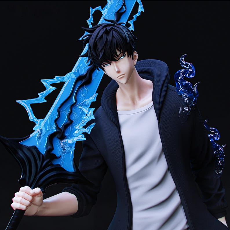 Sung Jin Woo 3D STL File – Solo Leveling Printable Figure for Resin 3D ...