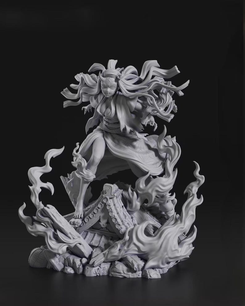 Nezuko Demon Slayer STL File for 3D Printing | High Quality 3D Model ...
