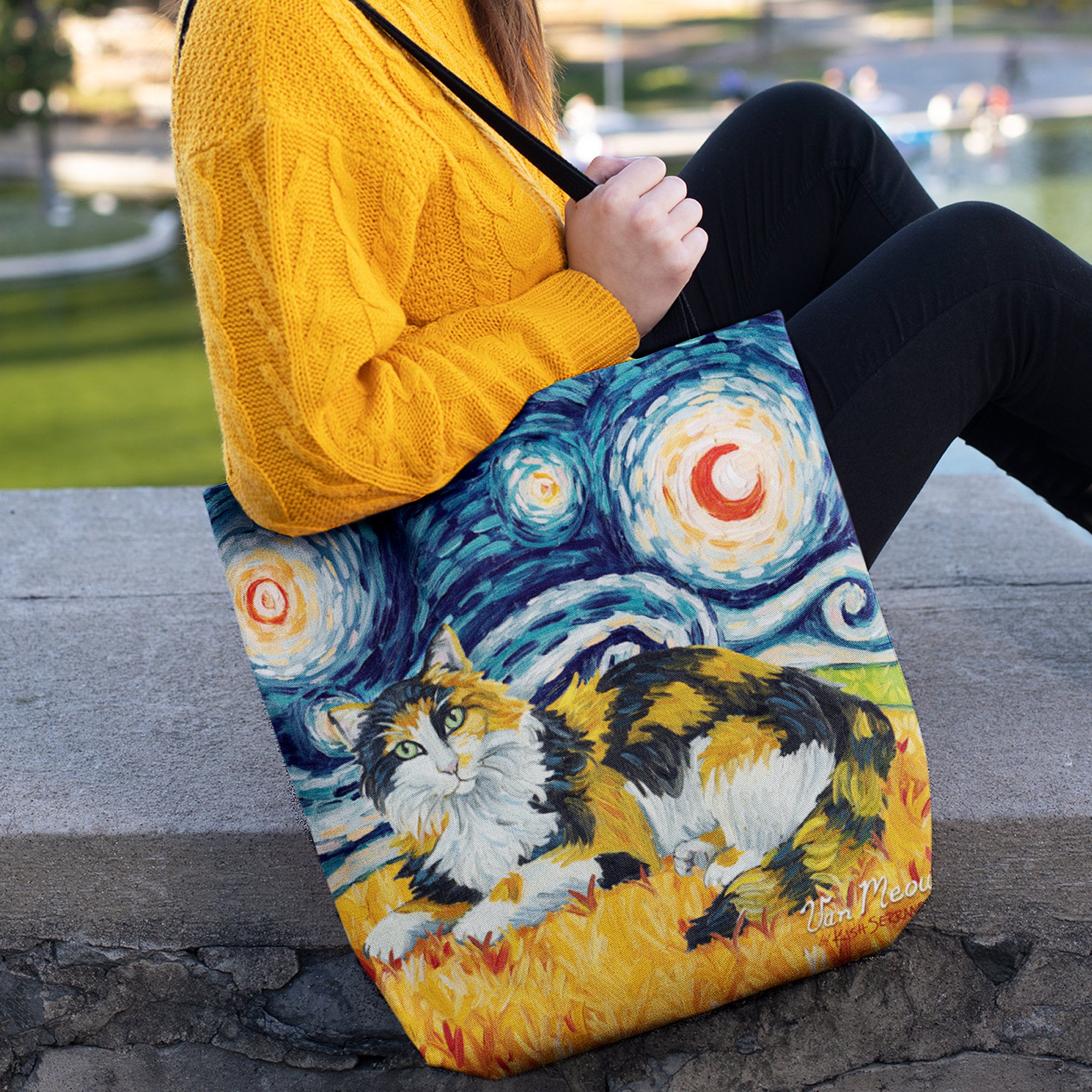 Cats, Cat, Tote Bag, Cat Tote, Calico Cat, Cat Lover Gift, Cat Gifts ...