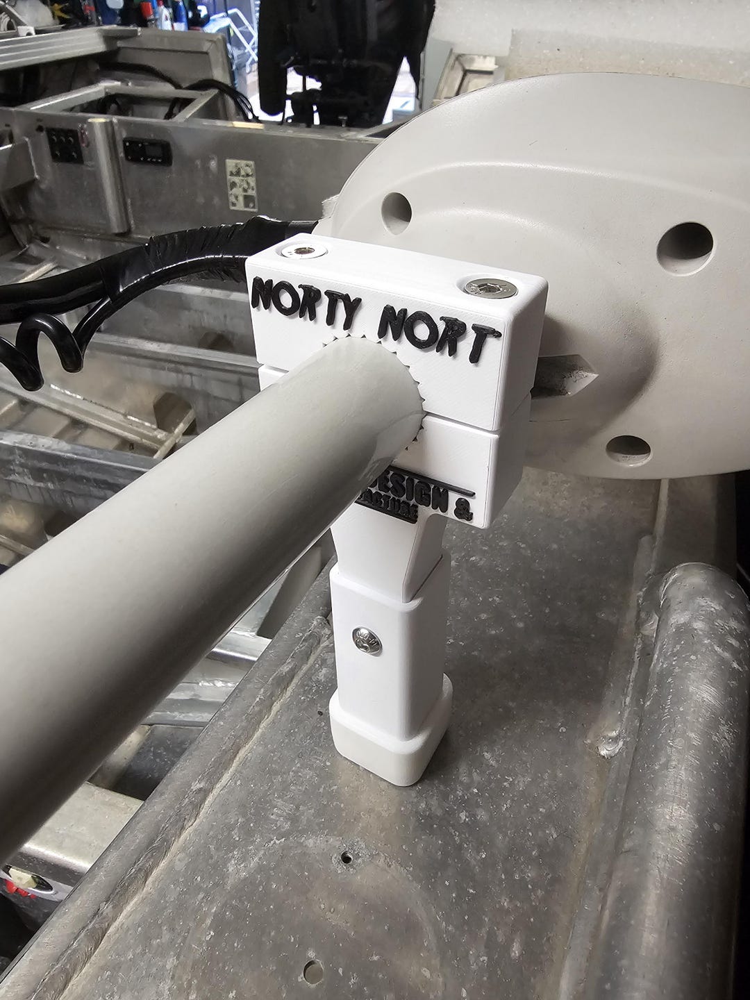 Customizable NAME OR TEXT Adjustable Strong Trolling Motor Support Leg ...