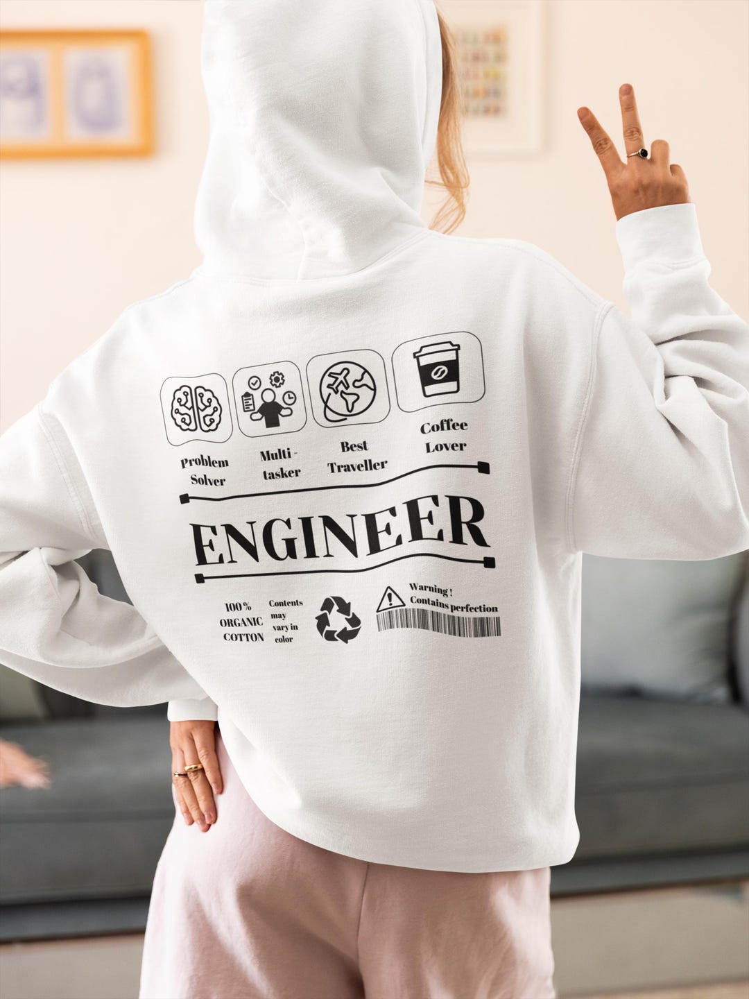 Engineer Hoodie – Problem Solver, Coffee Lover, Unisex Gildan 18500 - Etsy
