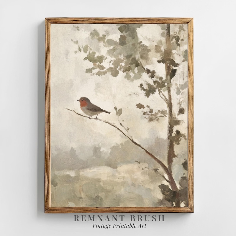 Woodland Robin Artwork - Etsy