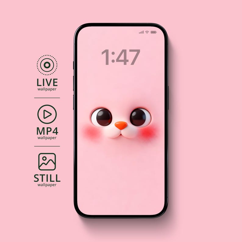 Cute Blinking Eyes Live Wallpaper | iPhone Android Animated Wallpaper ...