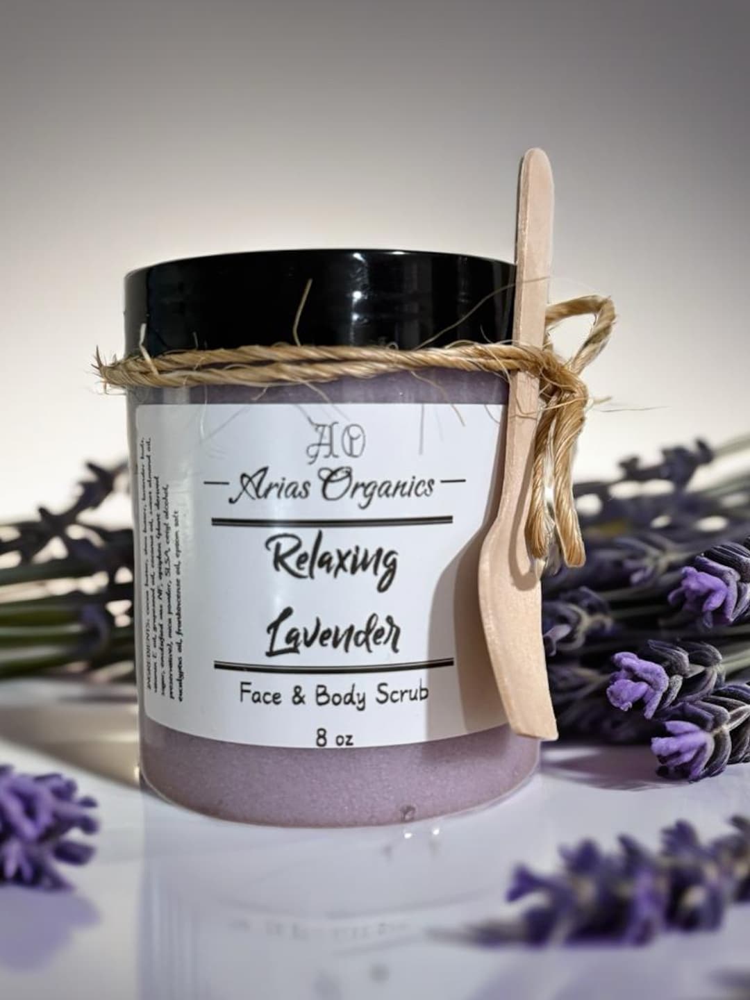 Organic Lavender Body Scrub: Aromatherapy Exfoliator Spa Gift (8 Oz) - Etsy