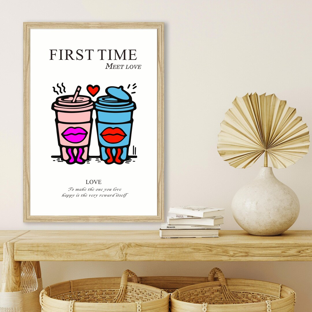 Keith Haring Pop Art Print,meet Love Poster,museum Quality Wall Art ...