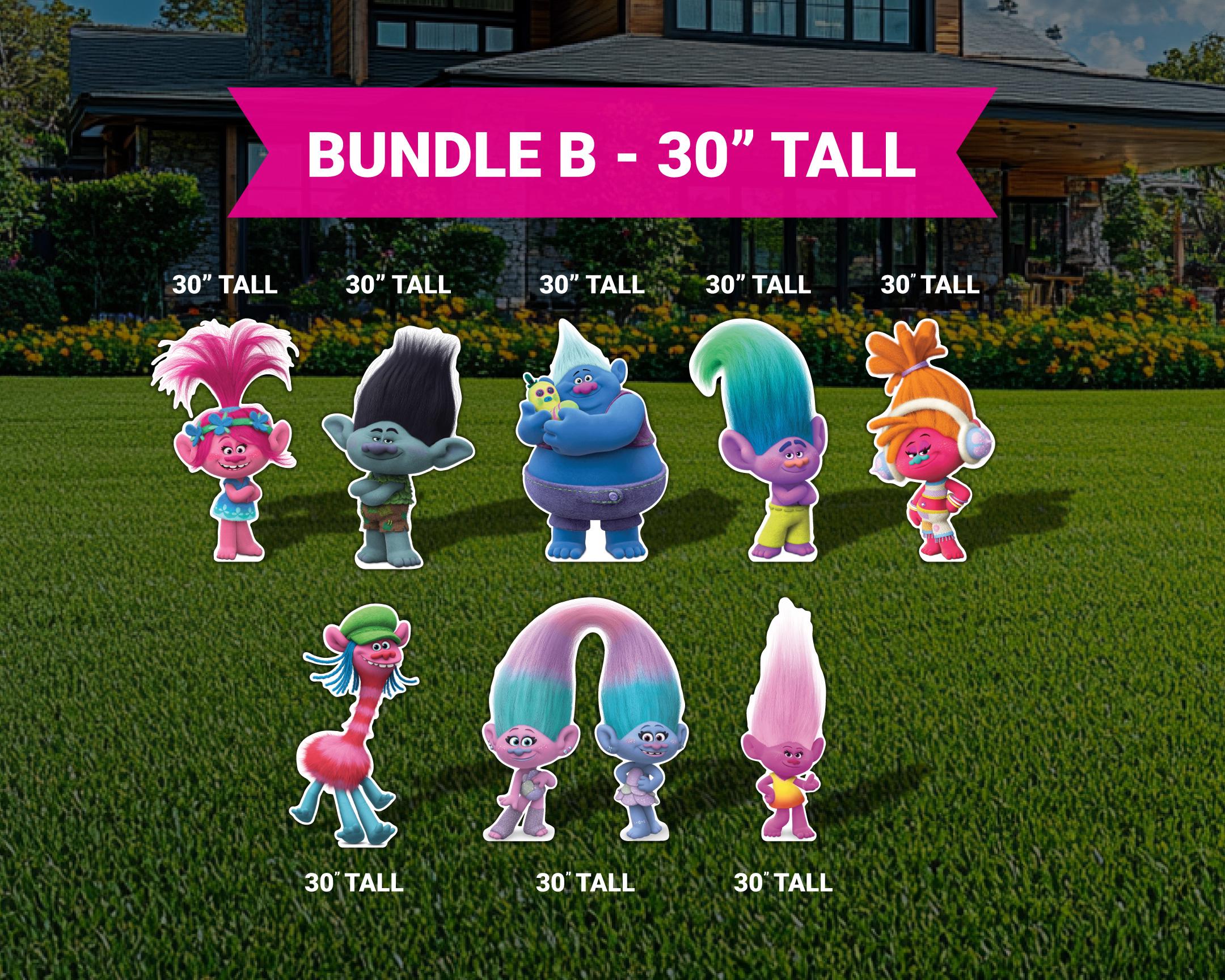 Trolls Cutout Event Decor, Yard Sign, Lawn Sign, Center Piece, Party ...
